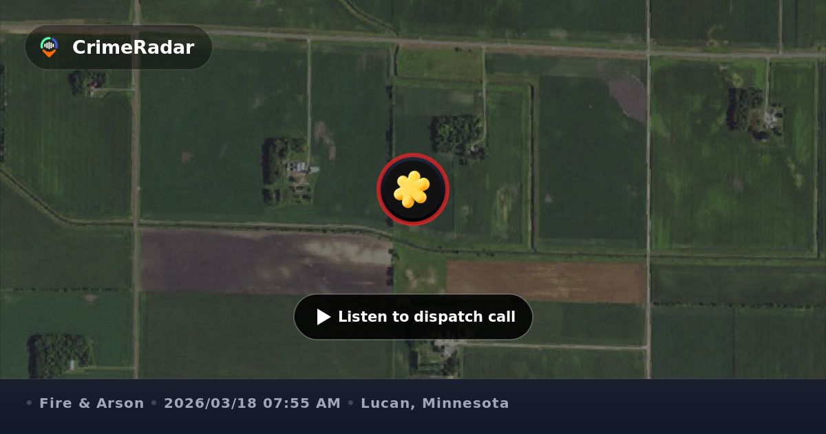Barn fire on Fairview Avenue in Lucan, Lucan MN | CrimeRadar