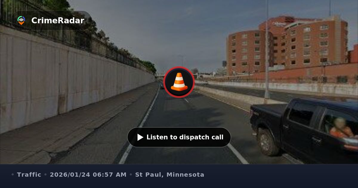 Two-vehicle crash on I-35E near Cayuga St, St Paul MN | CrimeRadar