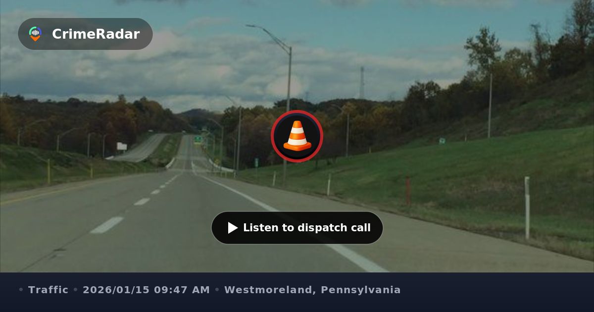 Minor two-vehicle accident near Route 66, Westmoreland County PA ...