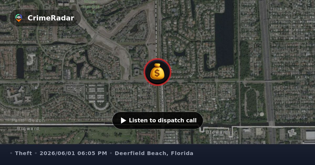 Fishing rod reported stolen from yard, Deerfield Beach FL | CrimeRadar