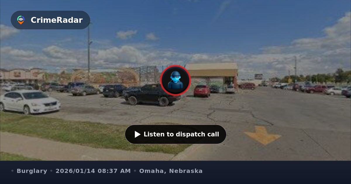 Possible burglary alarm at Cobalt Credit Union, Omaha NE | CrimeRadar