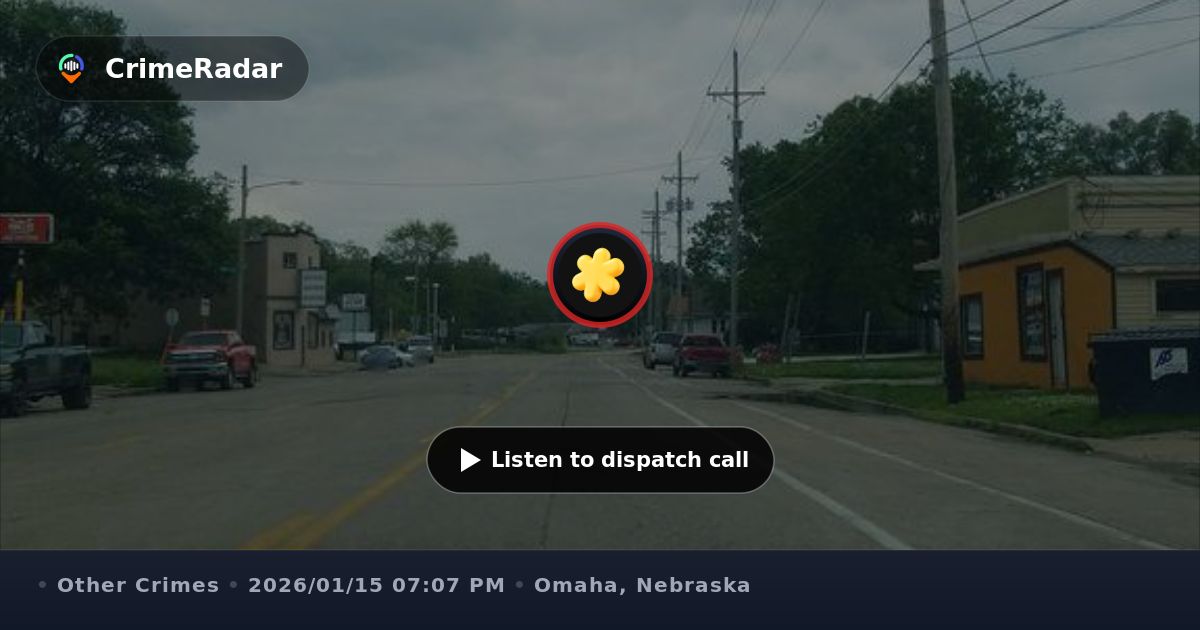 Individual with warrant seeks to surrender near S 17th St, Omaha NE ...