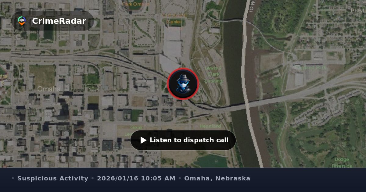 Suspicious person near Pinnacle Bank, Omaha NE | CrimeRadar