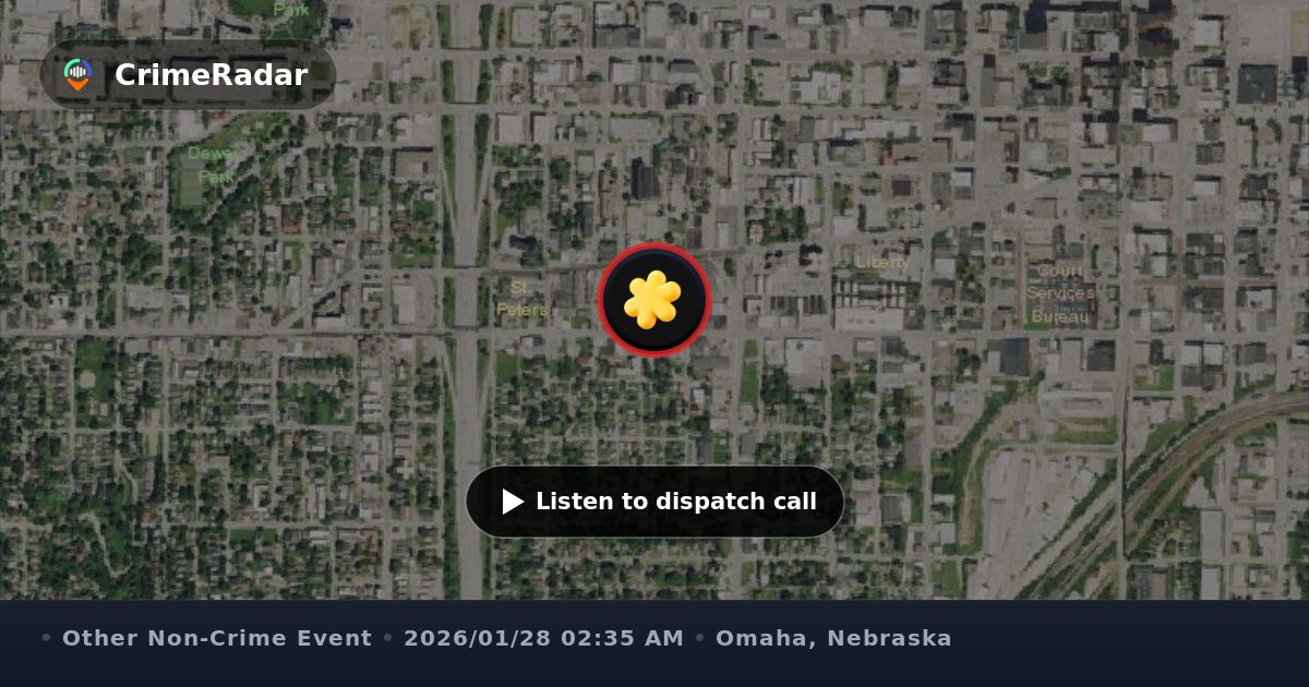 Officer assists citizen with water flow issue, Omaha NE | CrimeRadar