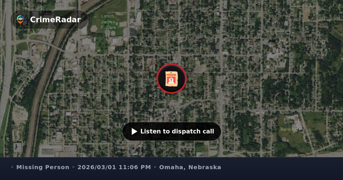 Report of missing 16-year-old girl, Omaha NE | CrimeRadar