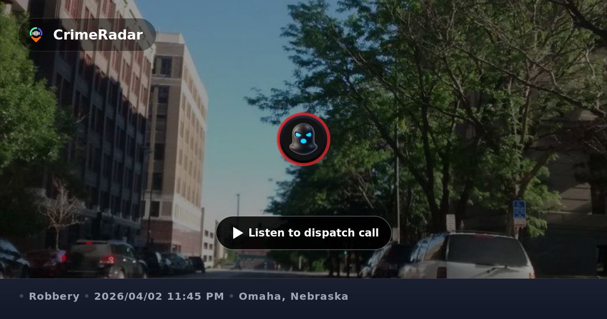 Robbery alarm at bank on Farnam Street, Omaha NE | CrimeRadar