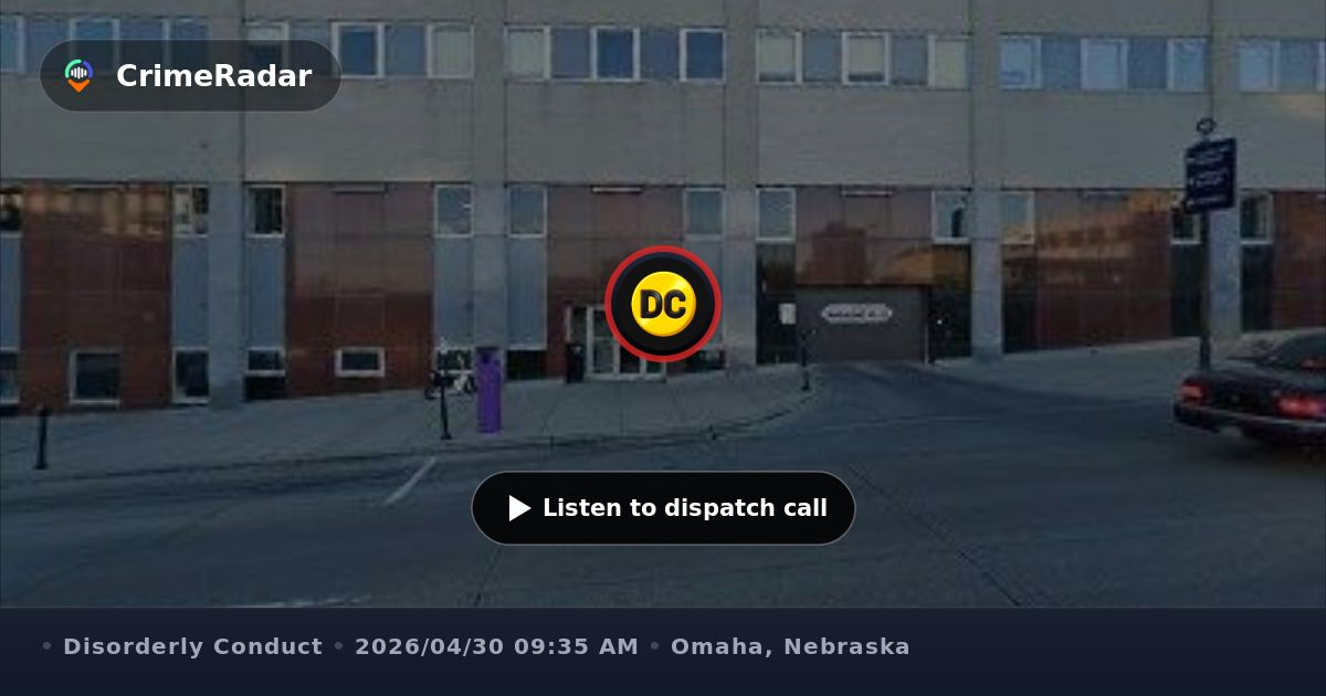 Man refuses to leave apartment restroom, Omaha NE | CrimeRadar