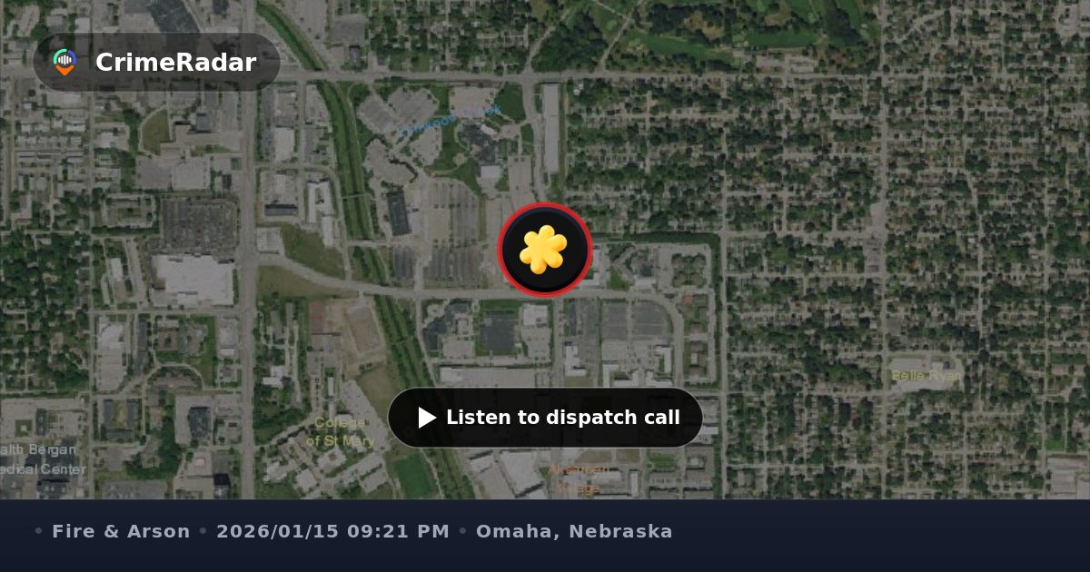 Fire crews respond to dumpster fire near 67th St, Omaha NE | CrimeRadar