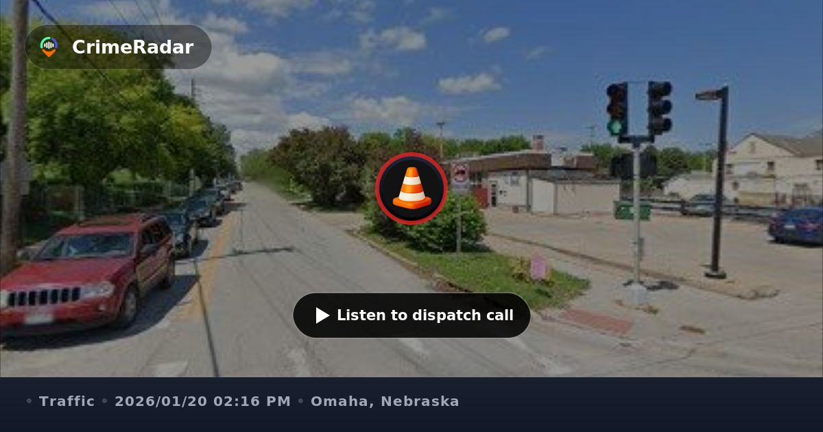 Traffic stop on Center St involves red truck, Omaha NE | CrimeRadar