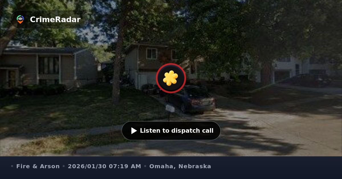 Crews respond to house fire near Adams Circle, Omaha NE | CrimeRadar