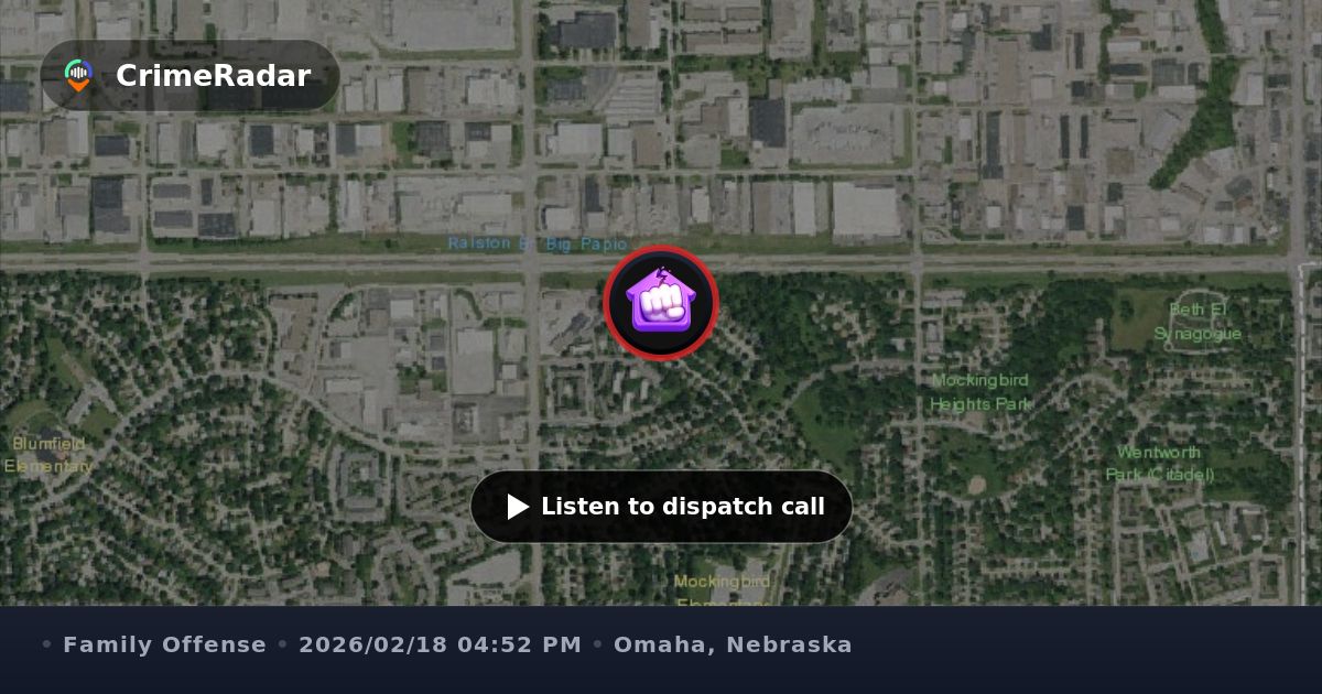 Boyfriend reports girlfriend refusing to leave home, Omaha NE | CrimeRadar