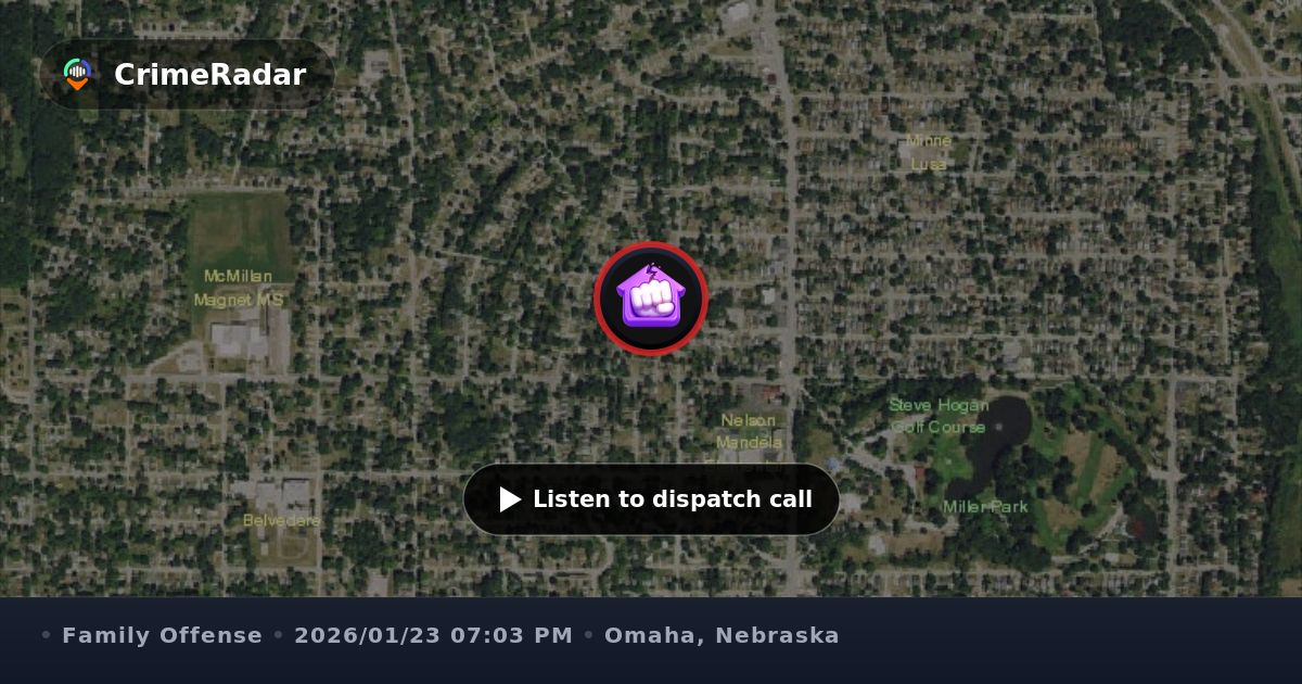 Officers check on child welfare near North 35th St, Omaha NE | CrimeRadar