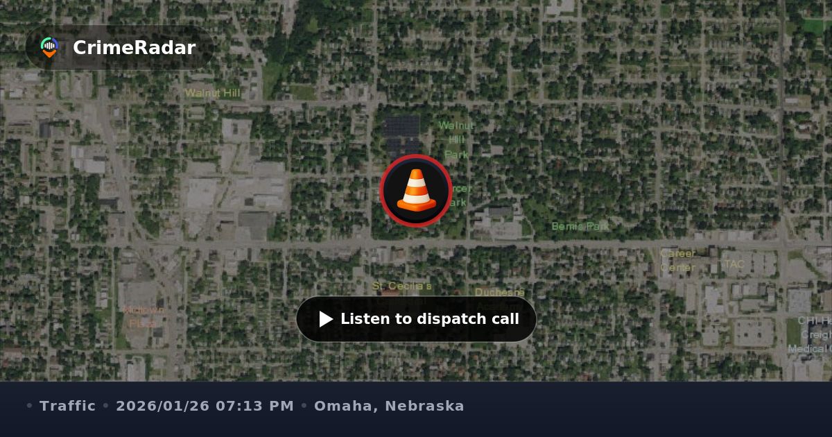 Apparent property damage accident near Davenport St, Omaha NE | CrimeRadar