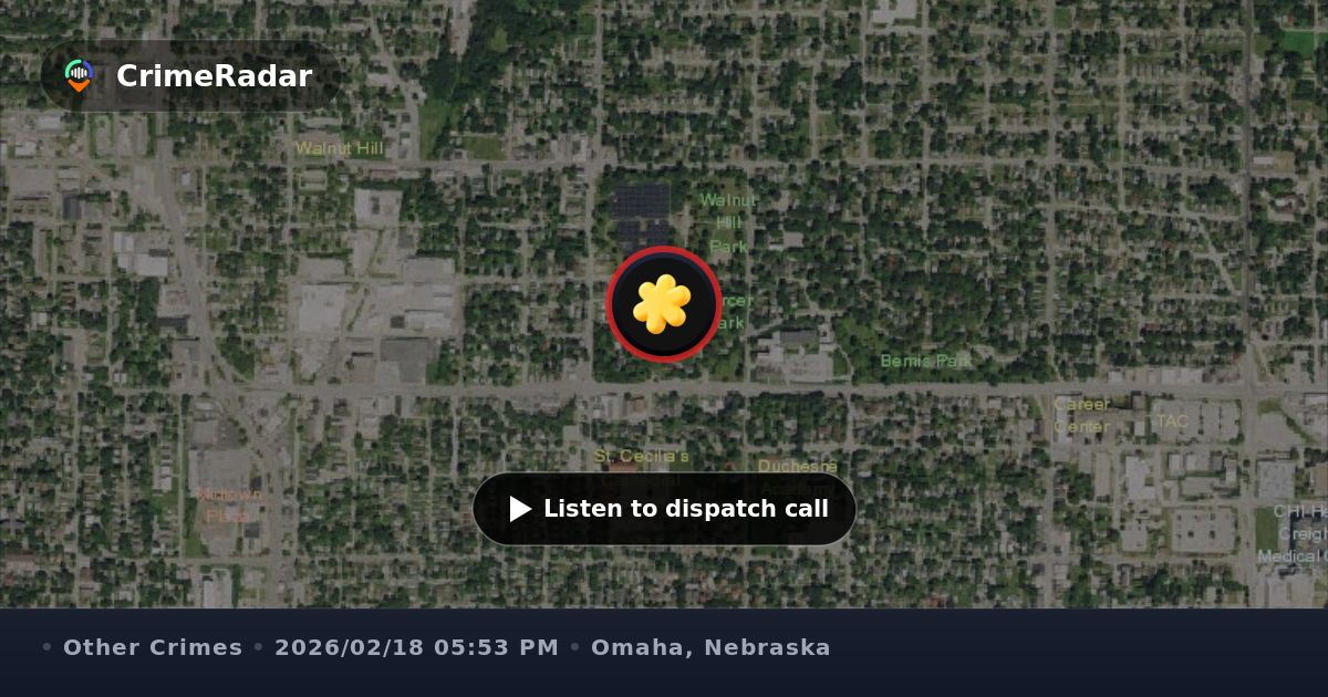 Duffel bag and sleeping bag found under tree, Omaha NE | CrimeRadar