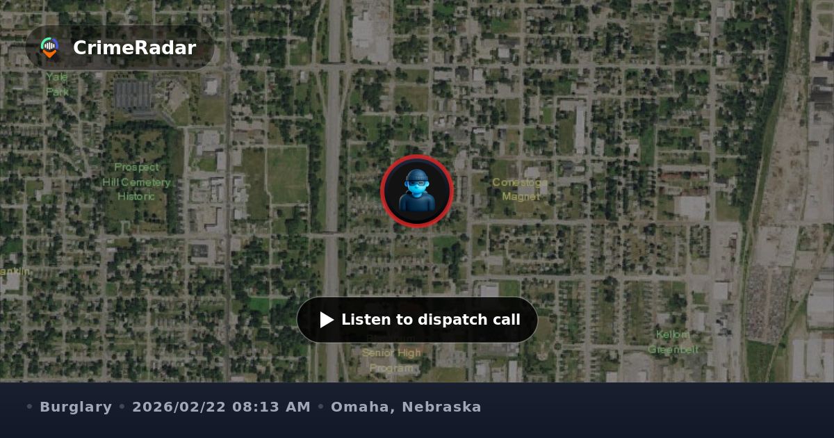 Intrusion alarm at Caldwell Street residence, Omaha NE | CrimeRadar