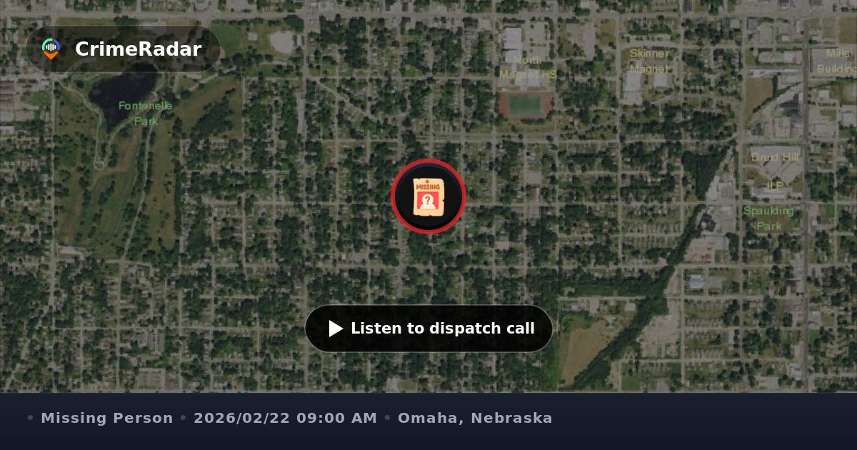 Runaway juvenile reported on North 37th Street, Omaha NE | CrimeRadar