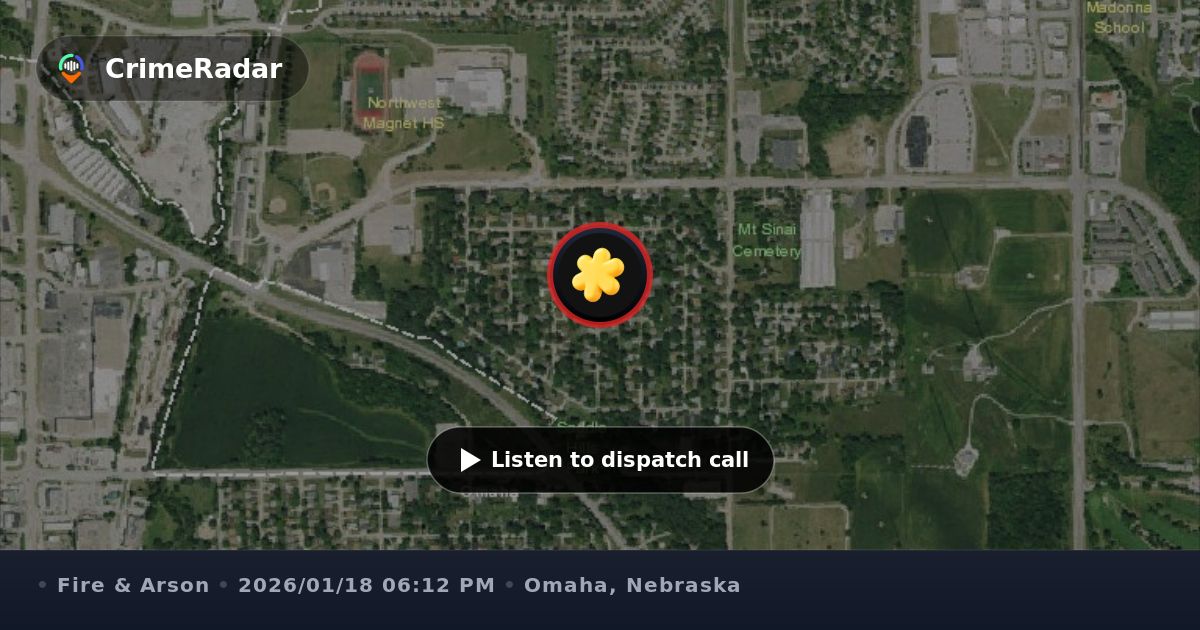 Fire crews respond to sparking power line on Browne St, Omaha NE ...