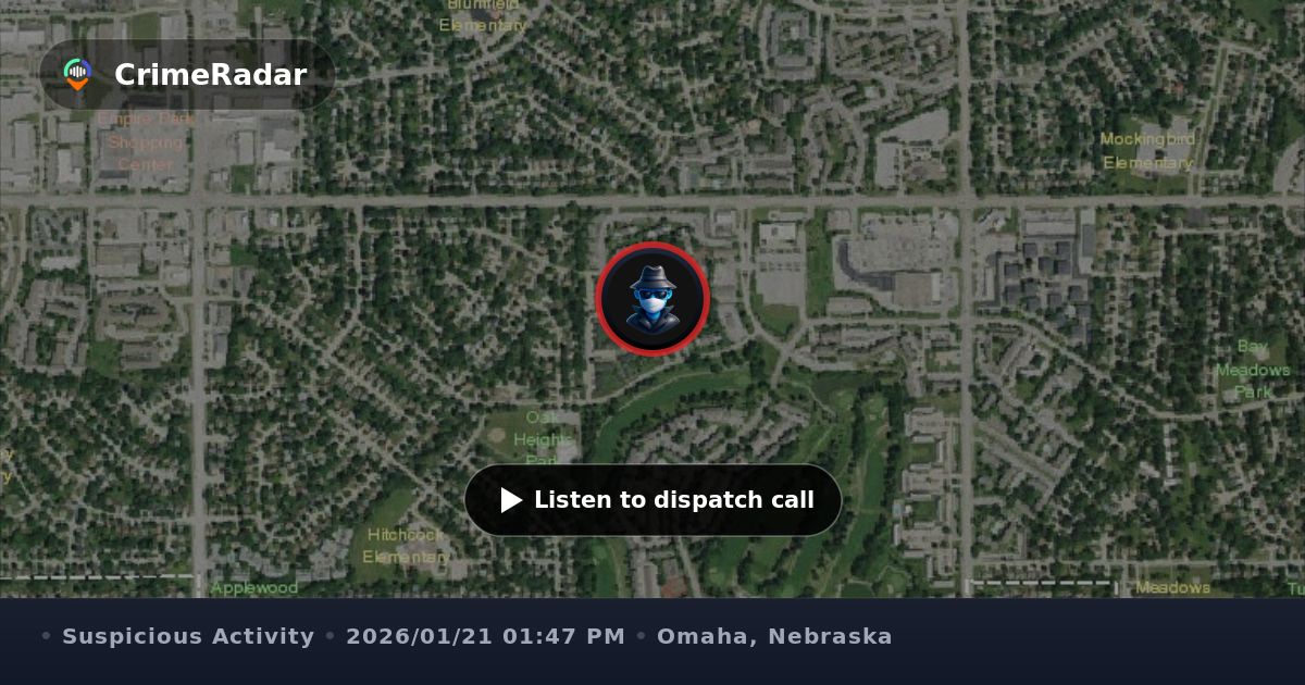 Officers check on person at laundromat near Park Dr, Omaha NE | CrimeRadar