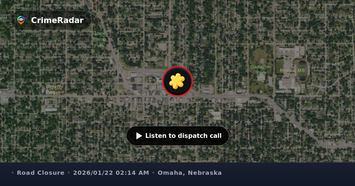 Metal light pole down near 59th and Radial Hwy, Omaha NE | CrimeRadar