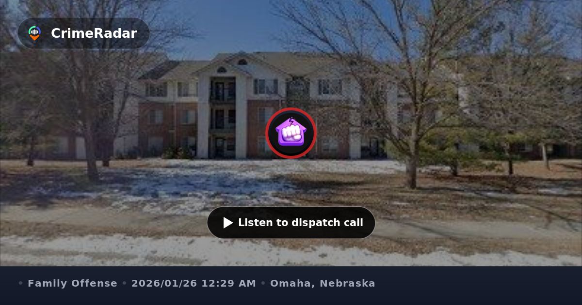 Possible domestic disturbance near North 104th Plaza, Omaha NE | CrimeRadar