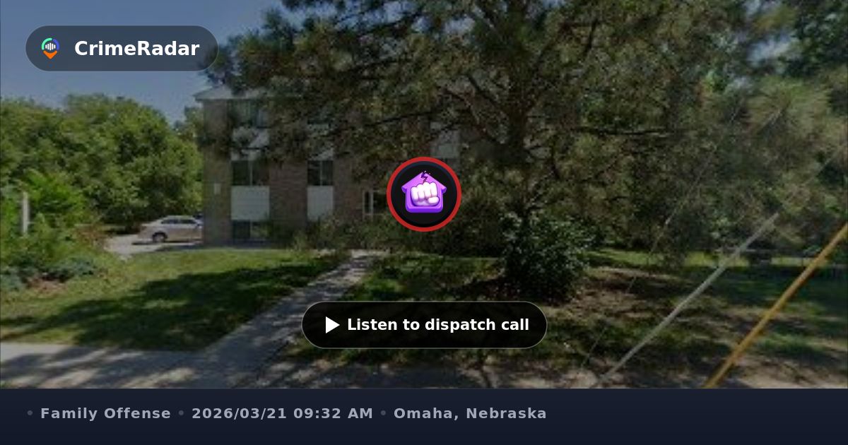 Couple fighting in parking lot at apartment complex, Omaha NE | CrimeRadar