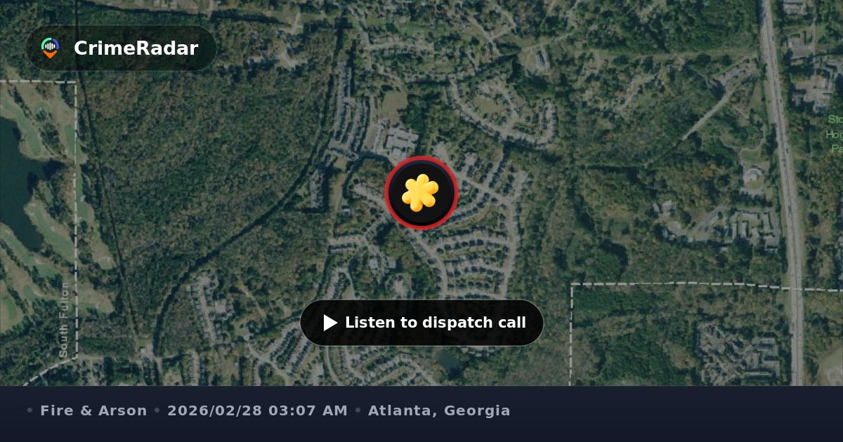 Small apartment fire out before crews arrived, Atlanta GA | CrimeRadar