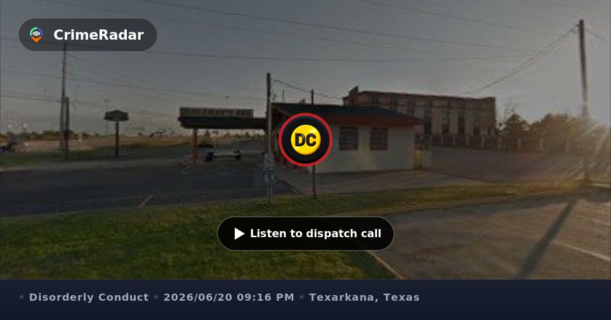 Noise complaint about loud music at racetrack, Texarkana TX | CrimeRadar