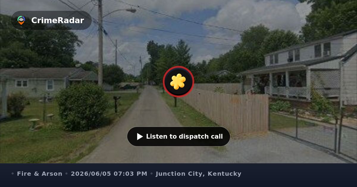 House fire on Third Street with one person rescued, Junction City KY ...
