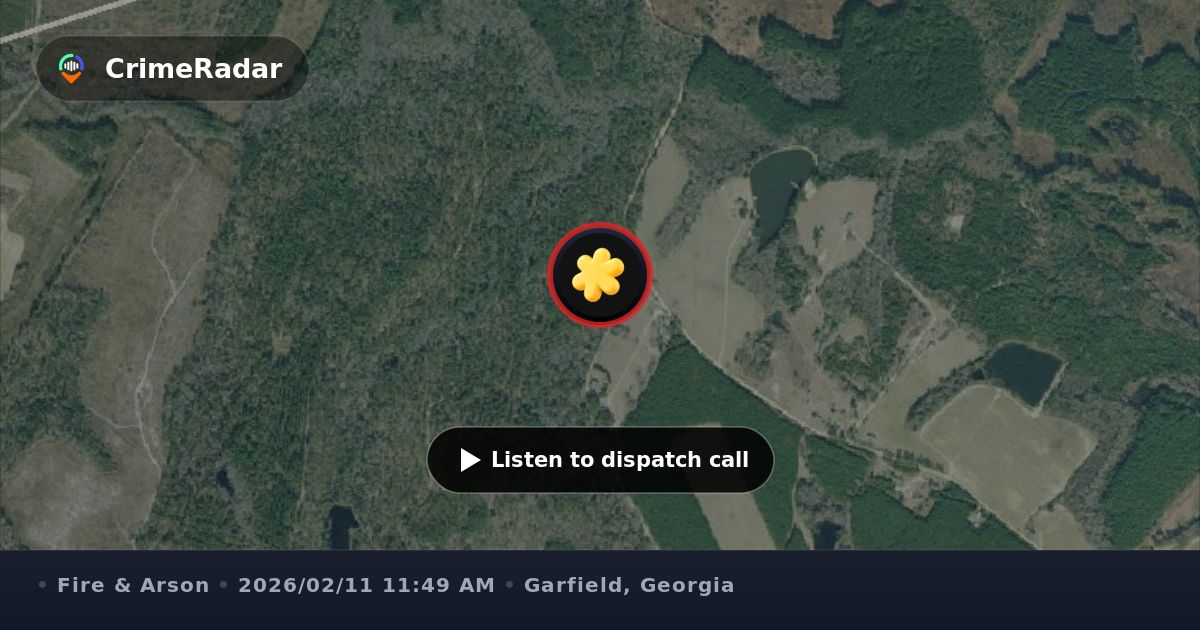 Vehicle fire reported on Baygall Road in Garfield, Garfield GA | CrimeRadar