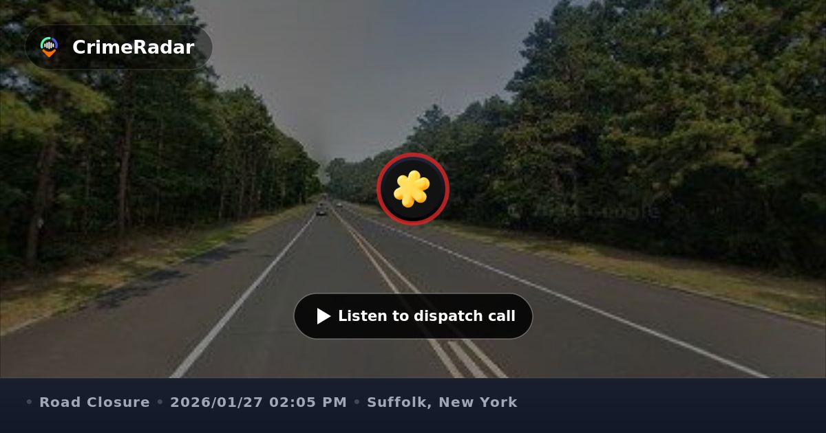 Icy road conditions near Old Riverhead Road, Suffolk County NY | CrimeRadar