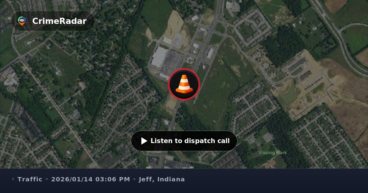 Vehicle in ditch near Rolling Ridge Way, Jeffersonville IN | CrimeRadar