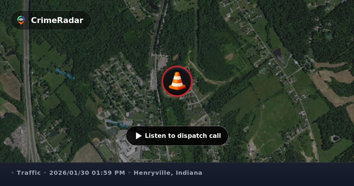 Crash with debris reported near State Road 160, Henryville IN | CrimeRadar