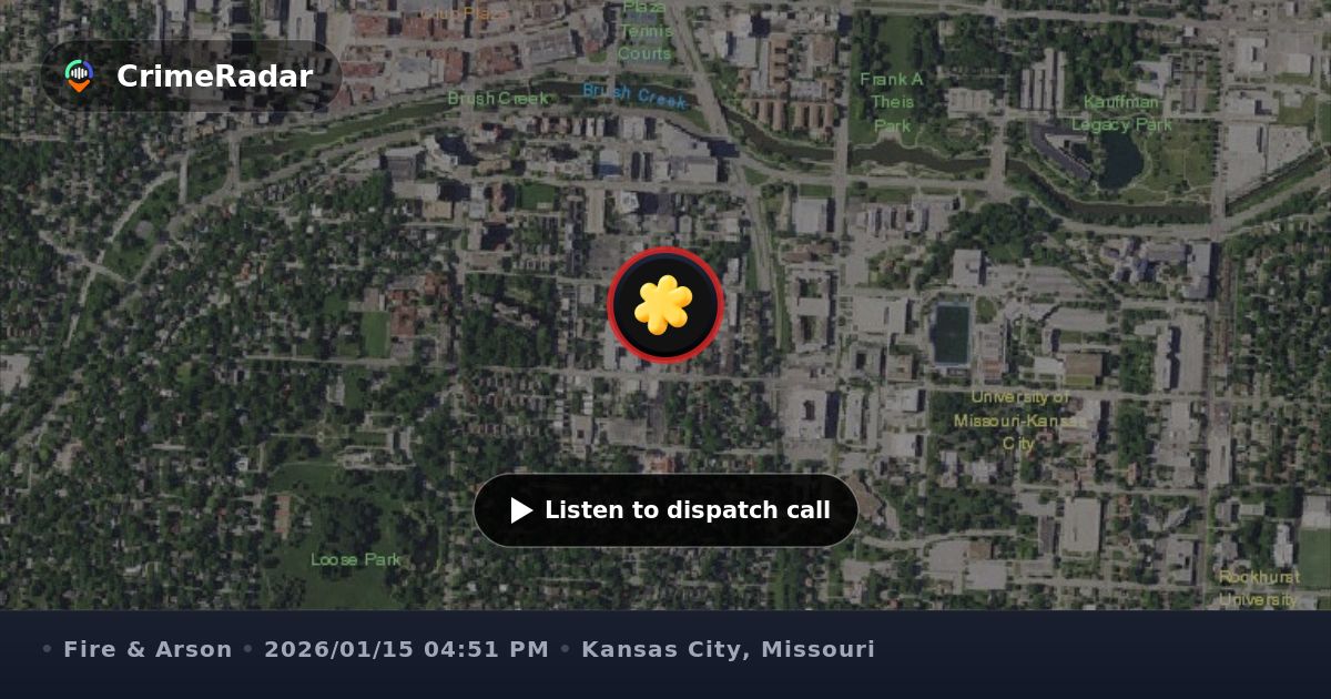 Vehicle fire near East 51st Street, Kansas City MO | CrimeRadar