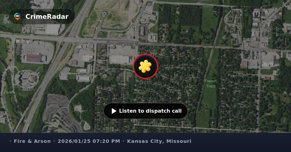 Fire crews respond to illegal burn near East 96th Place, Kansas City MO ...