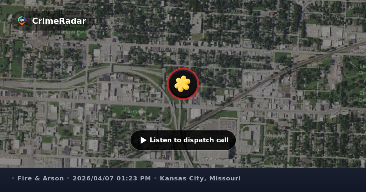 Small debris fire outside house on Bales Avenue, Kansas City MO ...