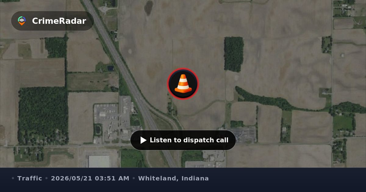 Hit-and-run crash on Whiteland Road off ramp, Whiteland IN | CrimeRadar
