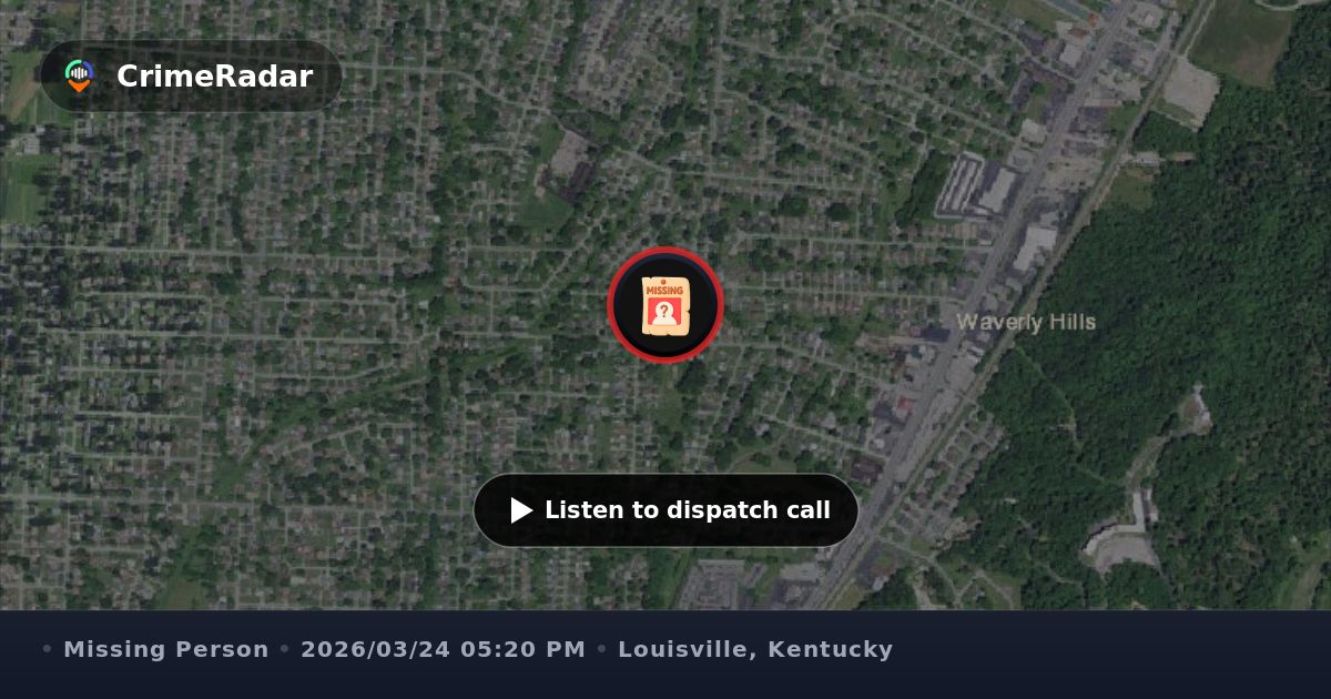 Missing 15-year-old girl near West Pages Lane, Louisville KY | CrimeRadar