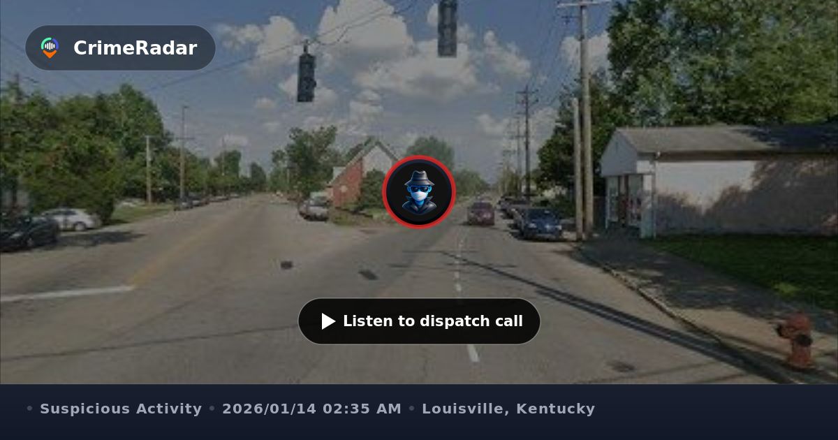 Officers check area after camera alert on Northwestern Pkwy, Louisville ...