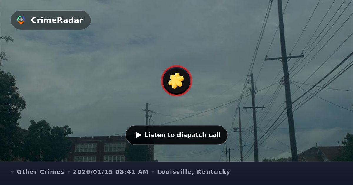 Officer called for package mix‑up near West Market St, Louisville KY ...