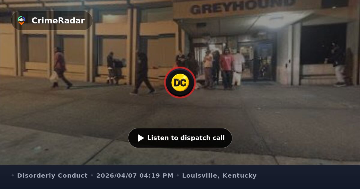 Woman screaming and lying on ground at bus station, Louisville KY ...