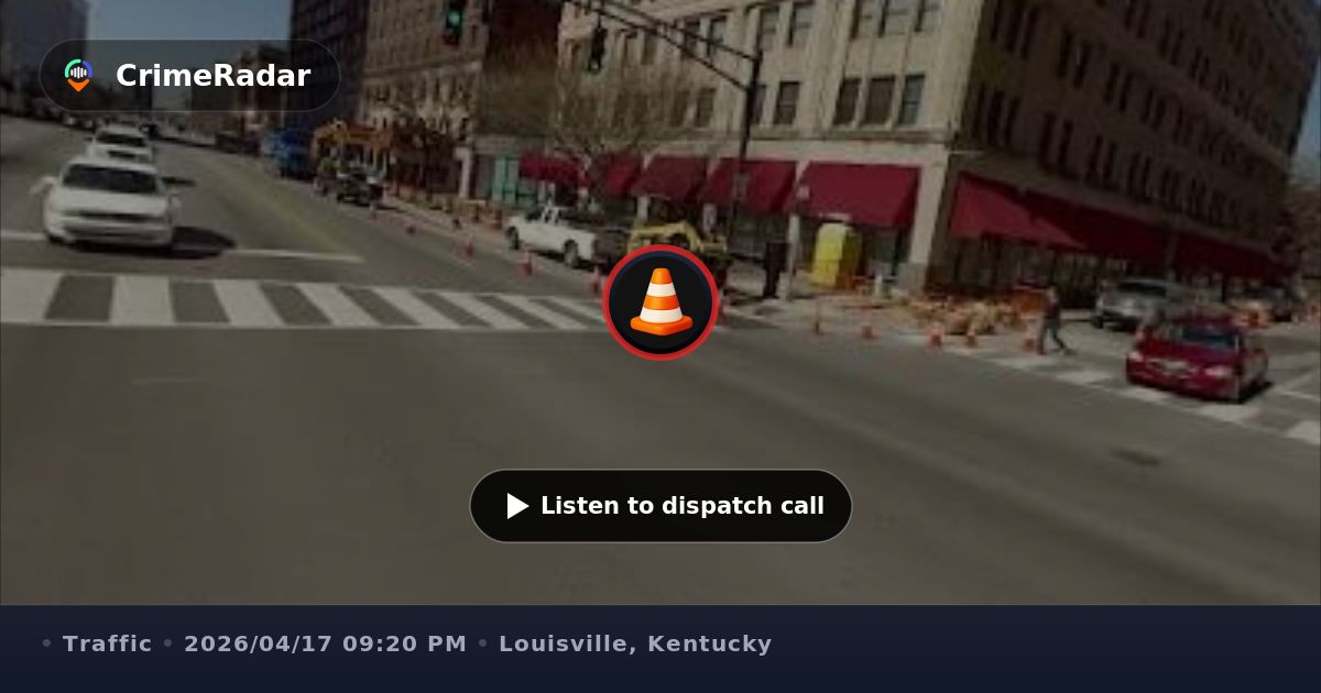 Non-injury crash at Third Street and Broadway, Louisville KY | CrimeRadar