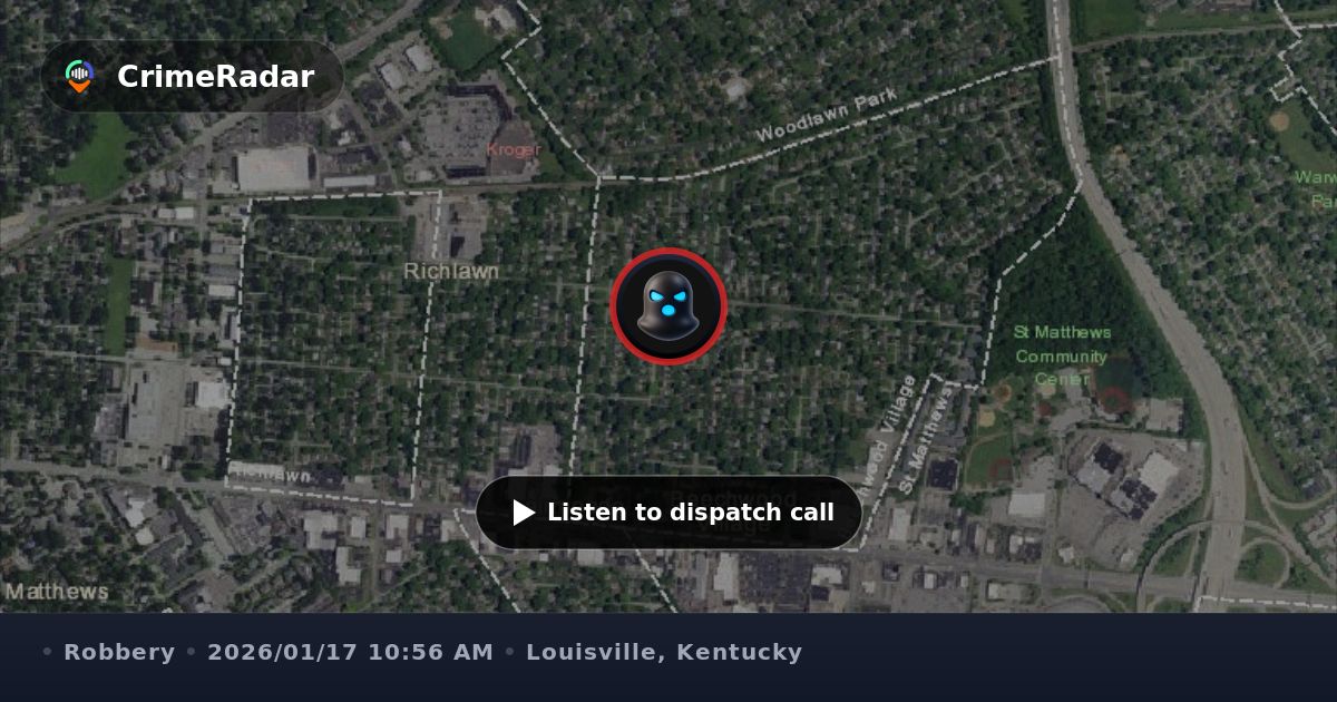 Holdup alarm at Genesis business near Shelbyville Rd, Louisville KY ...