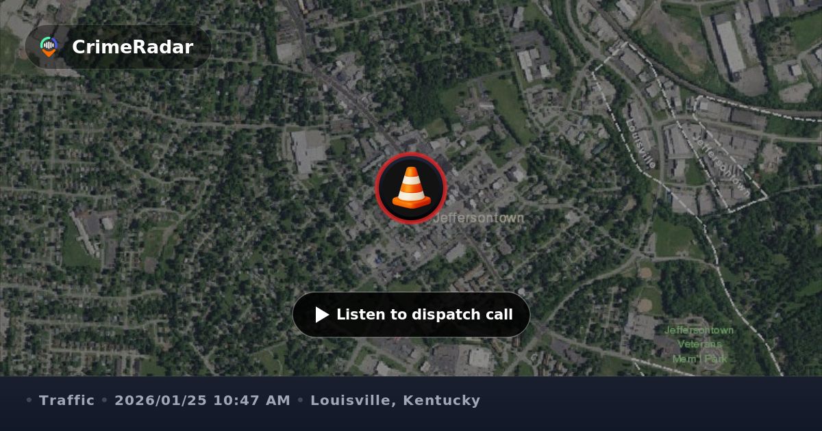 Driver requests help for stuck vehicle near Peach St, Louisville KY ...