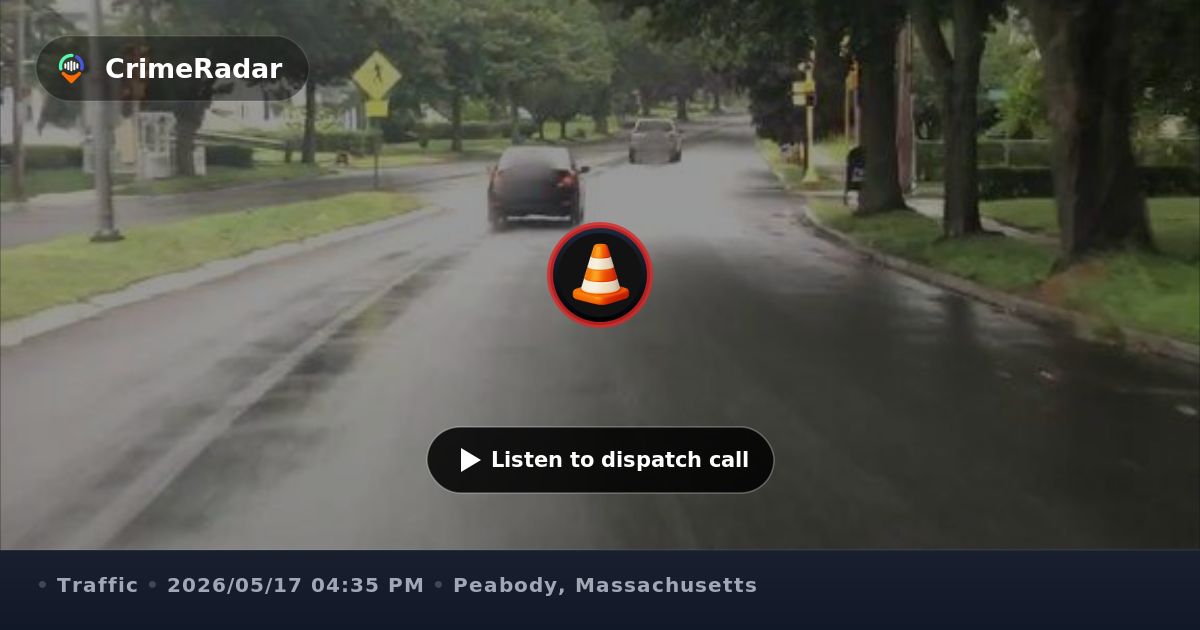 Three-car crash with dispute on Gardner Street, Peabody MA | CrimeRadar