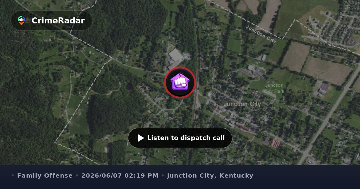 Domestic dispute with mental health concern reported, Junction City KY ...