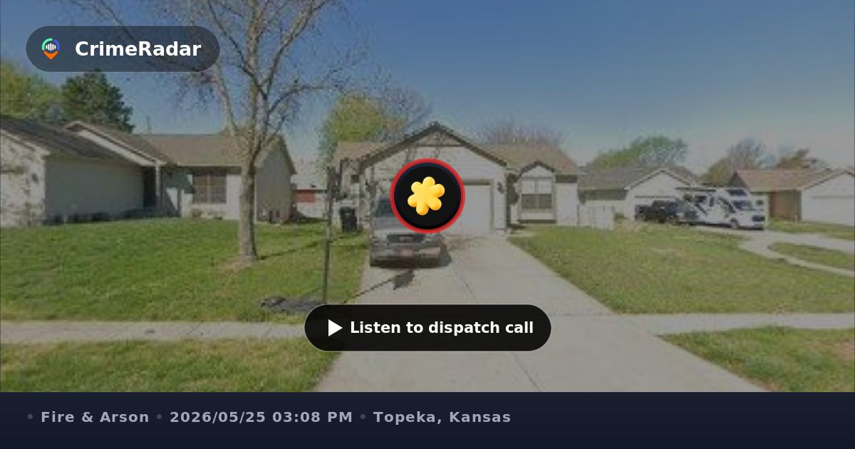Garage fire at southwest Kent Court home, Topeka KS | CrimeRadar