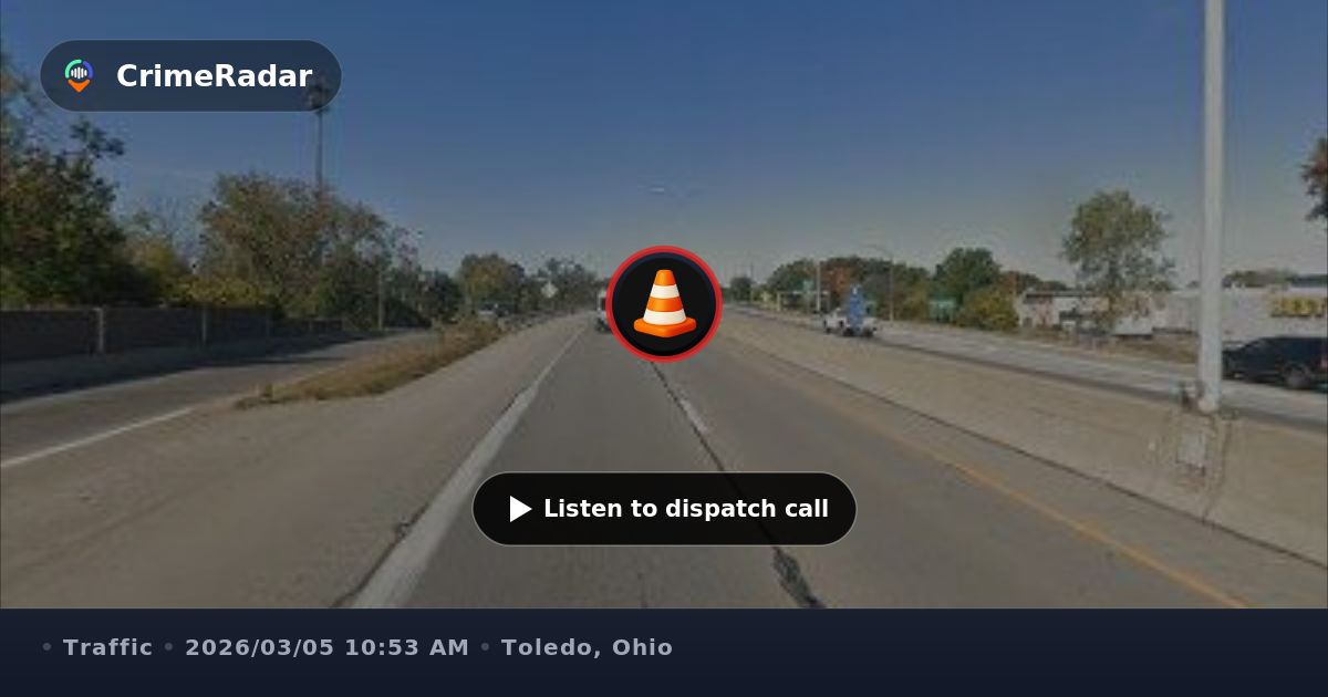 Injury crash on I-475 near Airport Highway exit, Toledo OH | CrimeRadar