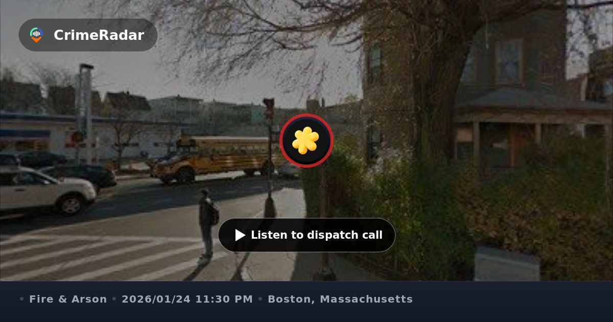 Smoke reported from building near Columbia Rd, Boston MA | CrimeRadar