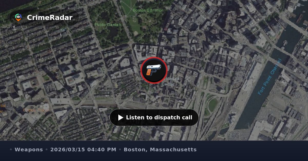 Person shot near Tremont Street and East Berkeley, Boston MA | CrimeRadar