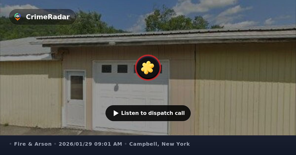 Fire crews respond to structure fire near Campbell, Campbell NY ...
